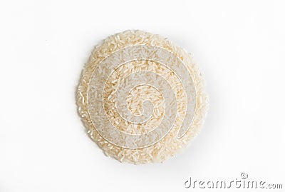 White Rice Is Circle Shape Stock Photo - Image: 49495048