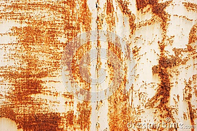 White Rust Metal Decayed Crumpled Sheet Wide Background. Royalty-Free ...