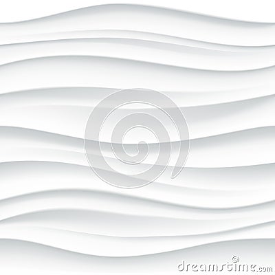 White Seamless Wavy Tile Textured Panel Stock Illustration - Image ...