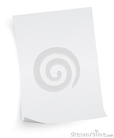 White Sheet Of Paper Royalty Free Stock Photography - Image: 8340987