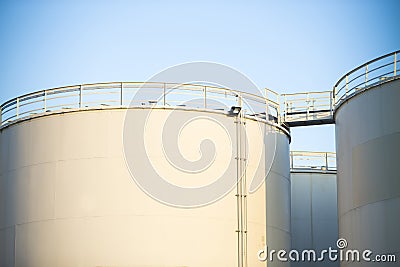 White Storage Tanks Royalty-Free Stock Image | CartoonDealer.com #51498100