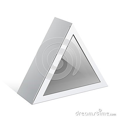 White Triangular Shape Box. For Electronic Device. Royalty Free Stock ...