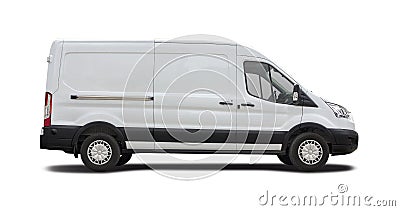 White Van Ford Transit Stock Photo - Image: 72662202