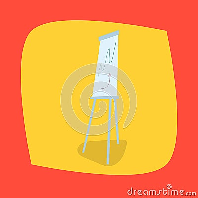 Whiteboard With Positive Graph Charts Cartoon Vector | CartoonDealer ...