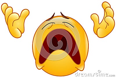 Why God Why Emoticon Cartoon Vector | CartoonDealer.com #73843873