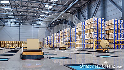 Widely Used Parcel Sorting Robot System Using AMR, AGV With Tilt Tray ...