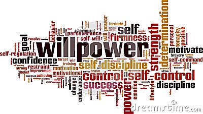 Willpower Word Cloud Cartoon Vector | CartoonDealer.com #158604199