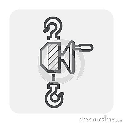 Winch Icon Black Cartoon Vector | CartoonDealer.com #179312661