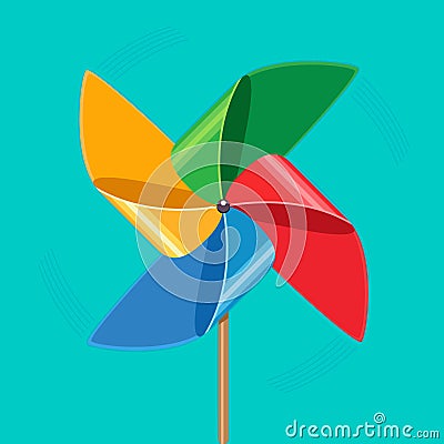 Wind Propeller Stock Vector - Image: 55240959