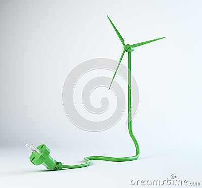 Wind Turbine Power Cord Royalty-Free Stock Image | CartoonDealer.com ...