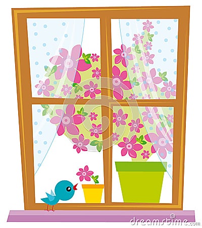 Window Cartoon Vector | CartoonDealer.com #5680303
