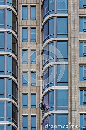 Window Cleaner On Sky Scraper Stock Photo | CartoonDealer.com #30506106