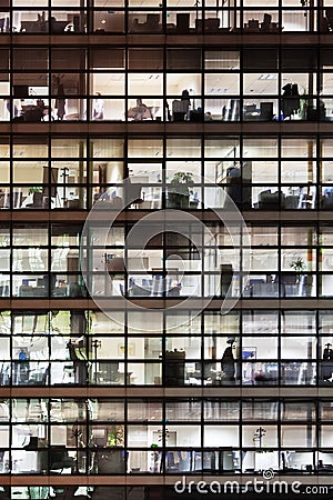 Window Front Of An Office Building Royalty Free Stock Image - Image ...