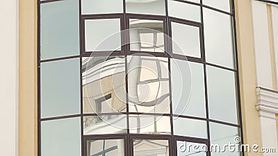 Window Reflection with Distortion Stock Footage - Video of apartment ...