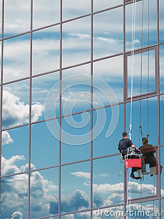 Window Washer Royalty-Free Stock Photography | CartoonDealer.com #8216243