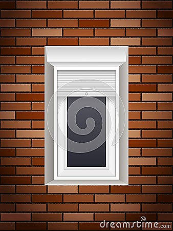 Windows With Rolling Shutters Cartoon Vector | CartoonDealer.com #129376885