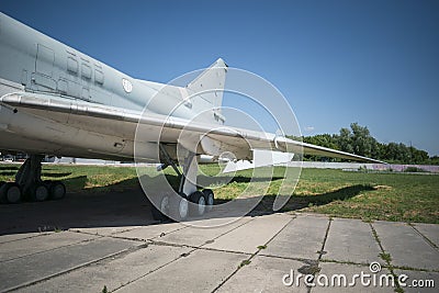The Wing Of The Plane. Hull, Chassis, Engines And Propellers Of An Old ...