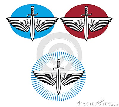 Winged Sword Royalty Free Stock Photos - Image: 8527038