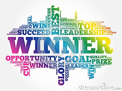 WINNER Word Cloud Collage Stock Photography | CartoonDealer.com #199868930