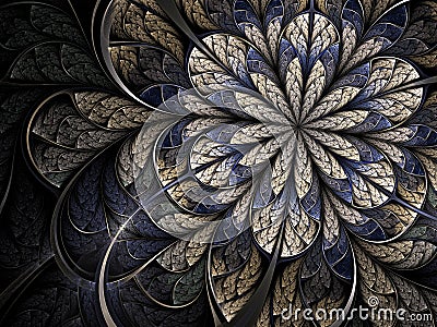 Winter Cold Fractal Flower Royalty Free Stock Photos - Image: 17322038