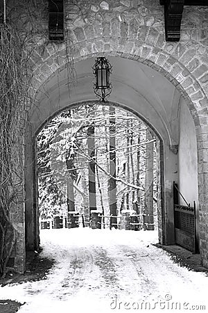Winter Gate Stock Photography - Image: 18611632