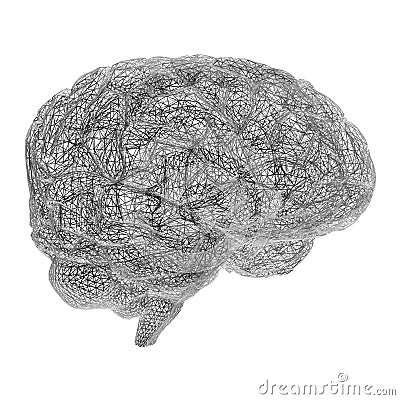 Wire Brain Stock Photo - Image: 8769630