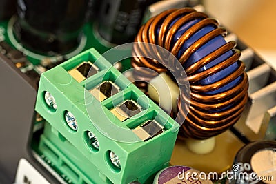 Wire Connector And Inductance Coil Royalty-Free Stock Image ...