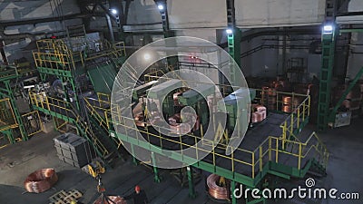 Wire Manufacturing, Continuous Casting of Copper Wire Rollers. General ...