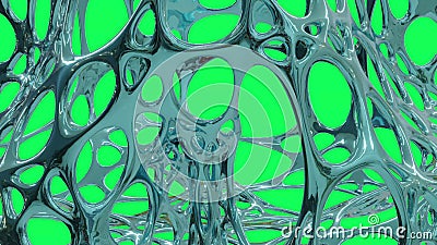 Wire Organic Shape Using As Modern Science Fiction Background - 3d ...