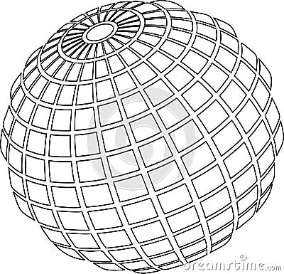Wireframe globe stock vector. Illustration of economy - 5053008