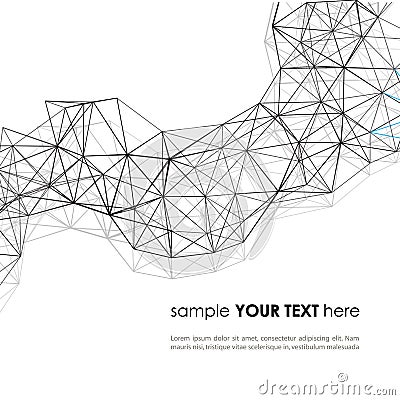Wireframe Surface Vector Background | CartoonDealer.com #69082253