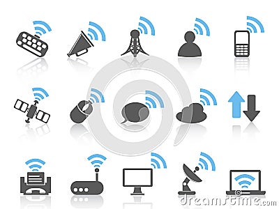 Wireless Communications Icon,blue Series Royalty Free Stock Photo ...
