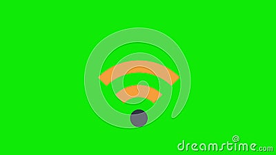Wireless Icon Animation. Wifi Signal Animated Stock Video - Video of ...