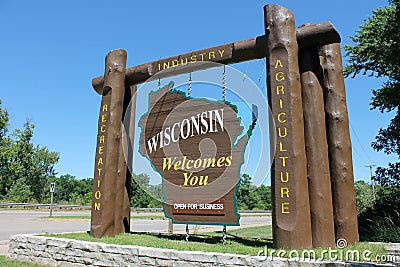 Wisconsin Welcome Sign Stock Photography | CartoonDealer.com #27184970