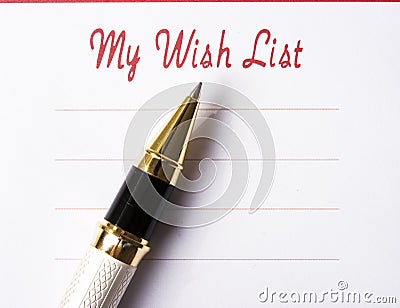 Wish List Stock Photo - Image: 2863080