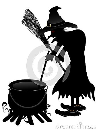 Witch Cooking Stock Images - Image: 16242094