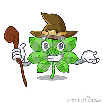 Witch Horse Chestnuts In The Mascot Stem Cartoon Vector | CartoonDealer ...