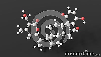 Withaferin A Molecule, Molecular Structure, Steroidal Lactone, Ball And ...