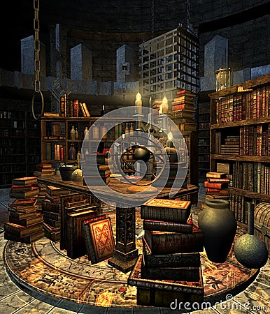 Wizard's Study 4 Stock Photography - Image: 12783722