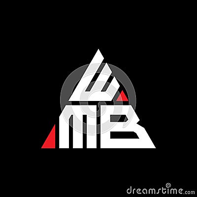WMB Triangle Letter Logo Design With Triangle Shape. WMB Triangle Logo ...