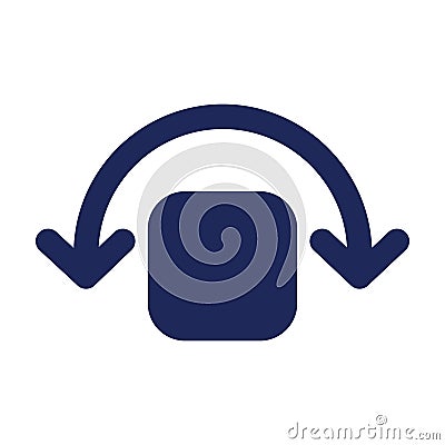 Wobble Animation Black Pixel Perfect Solid Ui Icon Cartoon Vector ...