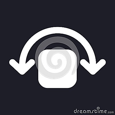Wobble Animation White Pixel Perfect Solid Ui Icon Cartoon Vector ...