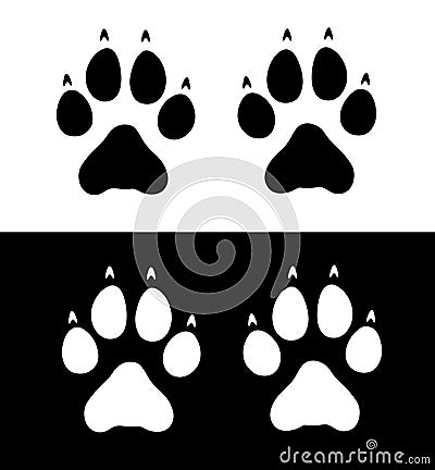 Wolf Paw Prints Stock Image - Image: 4385651