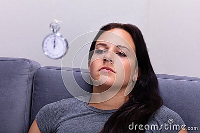 Woman Being Hypnotized With Pendulum Stock Image | CartoonDealer.com ...