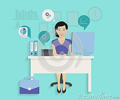 Process Lady Stock Illustrations – 2,495 Process Lady Stock ...