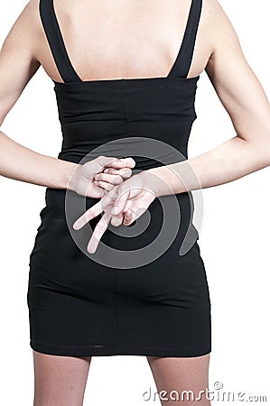 Woman With Hands Behind Back Royalty Free Stock Photos - Image: 26765008