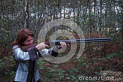 Woman Is Shuting Royalty Free Stock Photo - Image: 11330235