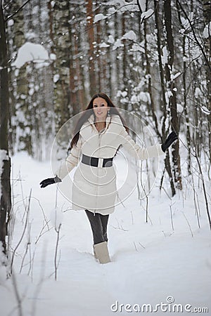 Woman In Snow Royalty Free Stock Images - Image: 17191869