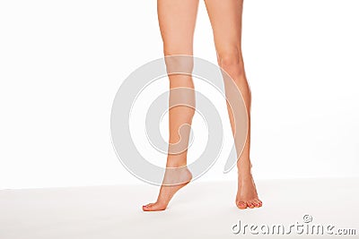 Woman Standing On Tip Toe Stock Photography - Image: 27185292