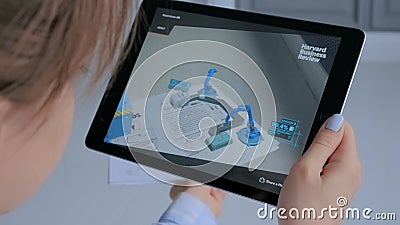 Tablet Augmented Reality App Stock Video - Video of explore ...